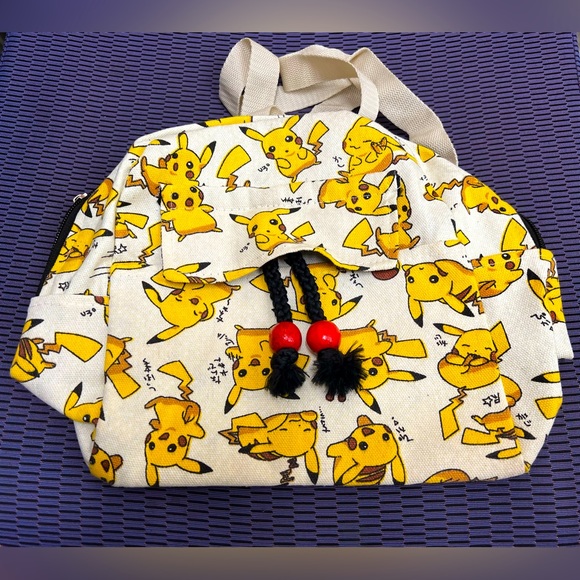 Pokemon | Accessories | Pokemon Pikachu Mini Canvas Backpack | Poshmark